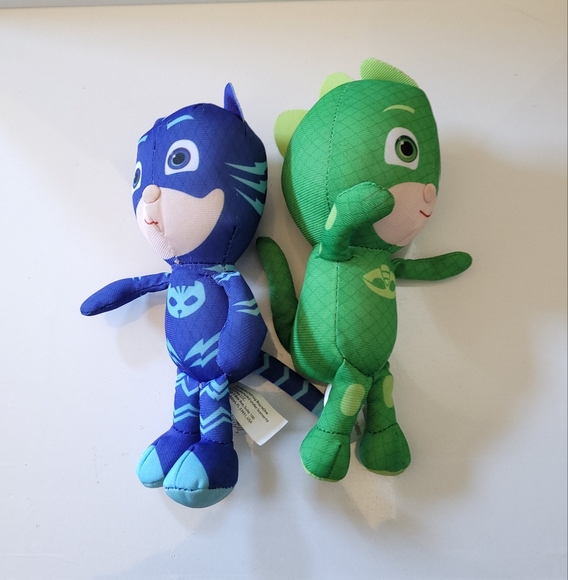 Toys | Disney Pj Masks Catboy And Gecko Plush Lot | Poshmark